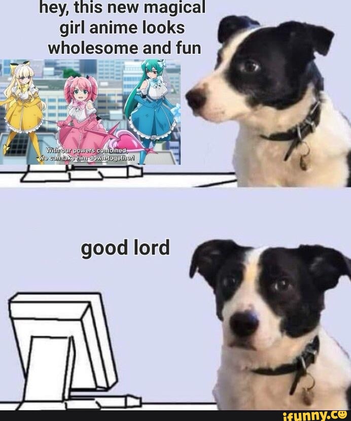 Hey, this new magical girl anime looks wholesome and fun good lord - iFunny