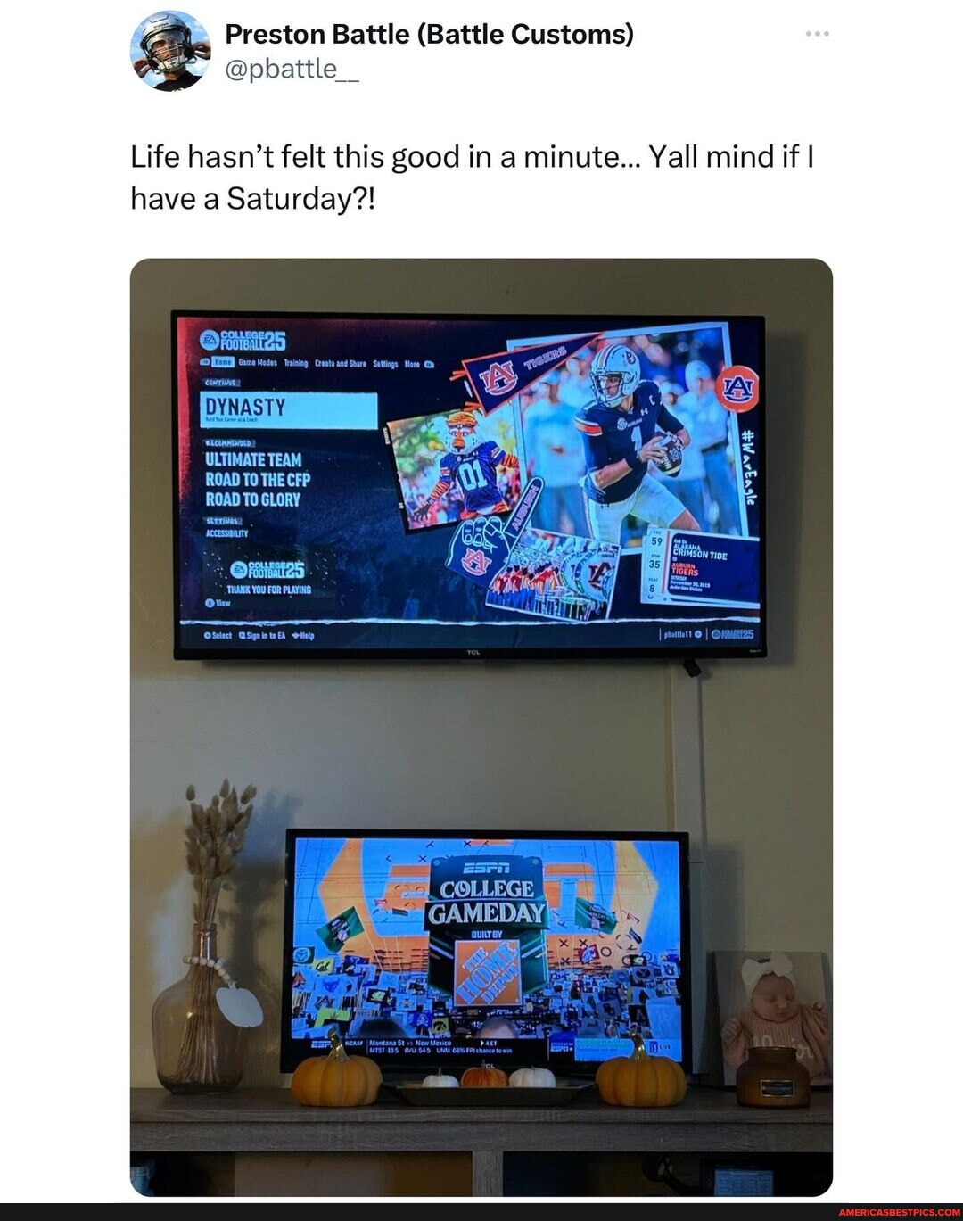 All facts here 💯 💯 Follow @cfbalerts 📈 - Preston Battle (Battle Customs ...