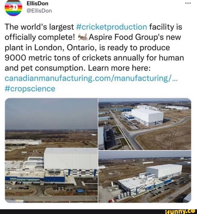 EllisDon @EllisDon The world's largest #cricketproduction facility is ...
