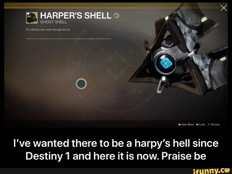 HARPER'S SHELL O . I've wanted there to be a harpy's hell since ...