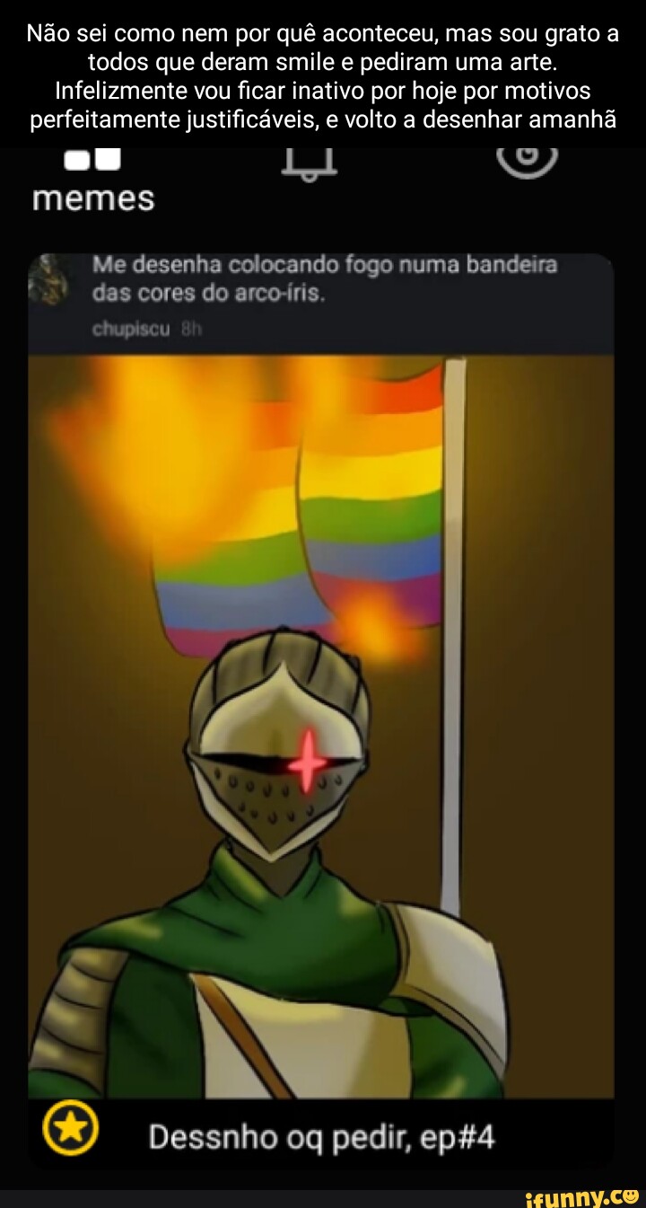 Não sei como nem por quê aconteceu, mas sou grato a todos que deram ...