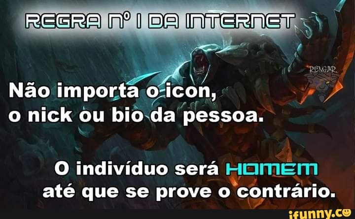 PEGRO MIMO INTERNET Não importa o icon, o nick ou bio da pessoa. O ...