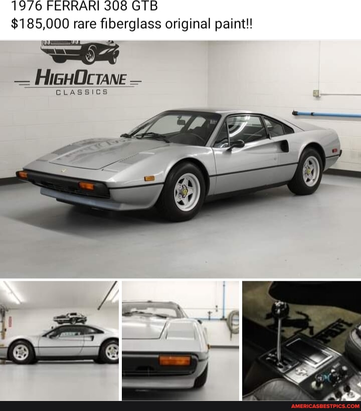 1976 FERRARI 308 GIB $185,000 rare fiberglass original paint ...