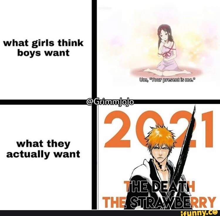 What girls think boys want what they actually want - iFunny