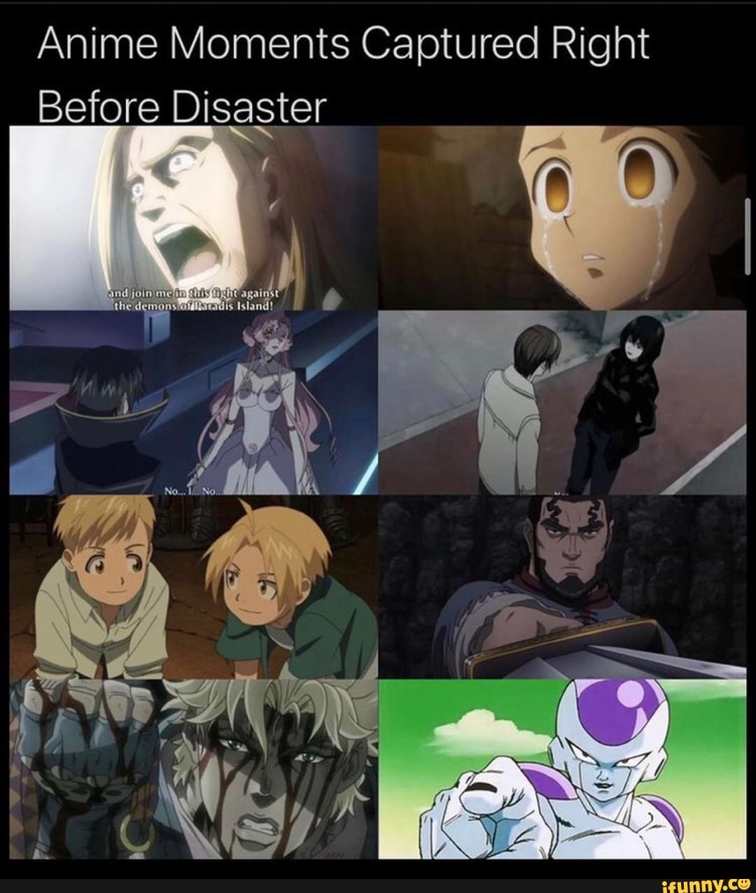 Anime Moments Captured Right Before Disaster - iFunny