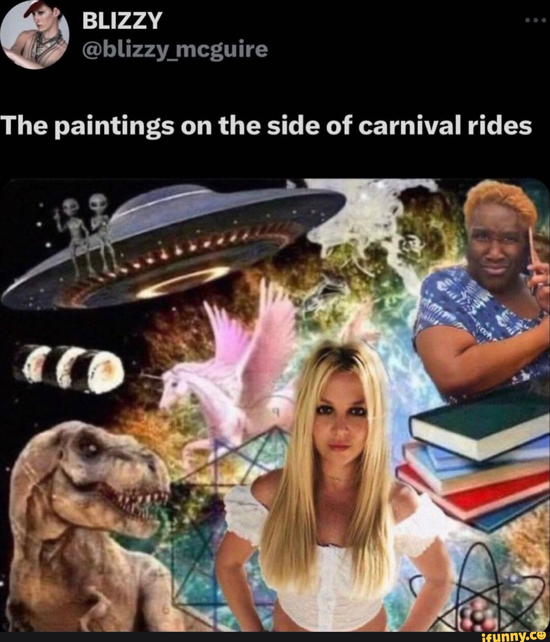 BLIZZY iz@/ @blizzy mcguire The paintings on the side of carnival rides ...