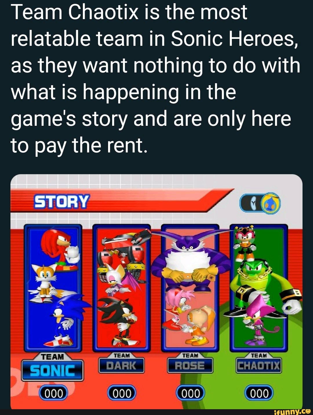 Chaotix memes. Best Collection of funny Chaotix pictures on iFunny