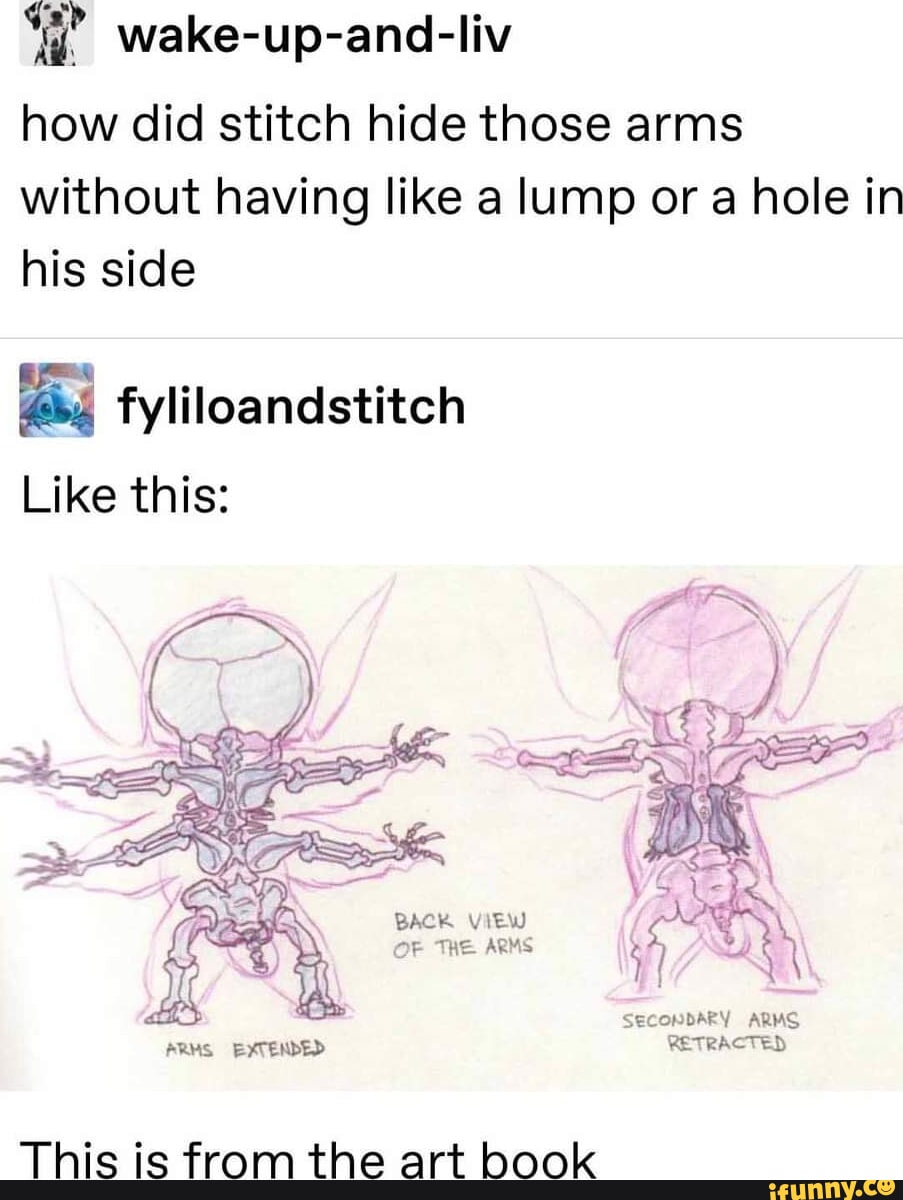 How did stitch hide those arms without having like a lump or a hole in ...
