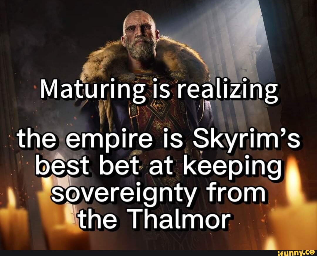 Maturing is realizing the empire is m's best bet at keeping sovereignty ...