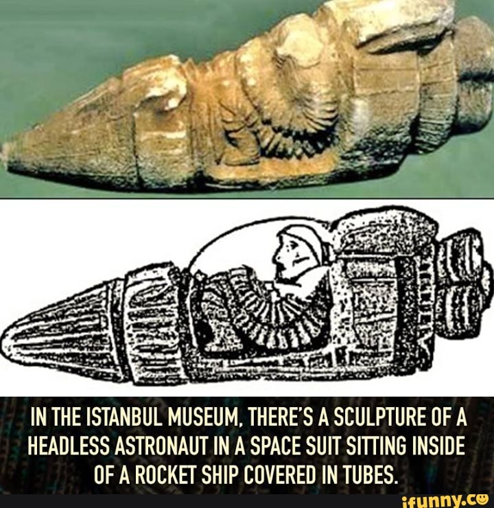 IN THE ISTANBUL MUSEUM, THERE'S A SCULPTURE OF A HEADLESS ASTRONAUT IN ...