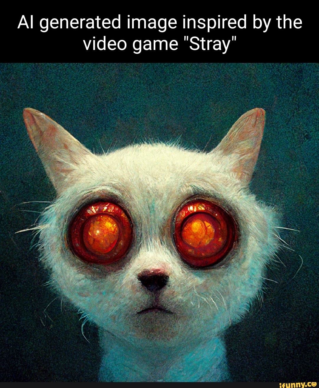 Al generated image inspired by the video game "Stray" - iFunny