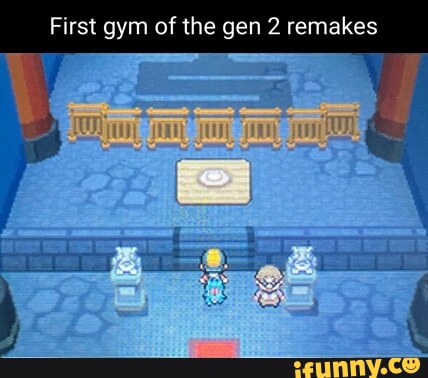 First gym of the gen 2 remakes - iFunny