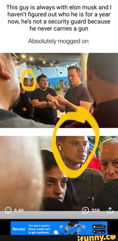 This guy is always with elon musk and I haven't figured out who he is ...