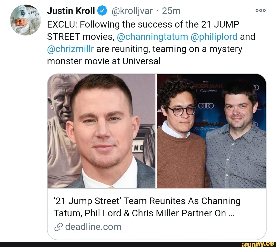 Justin Kroll @ @krolljvar EXCLU: Following the success of the 21 JUMP ...