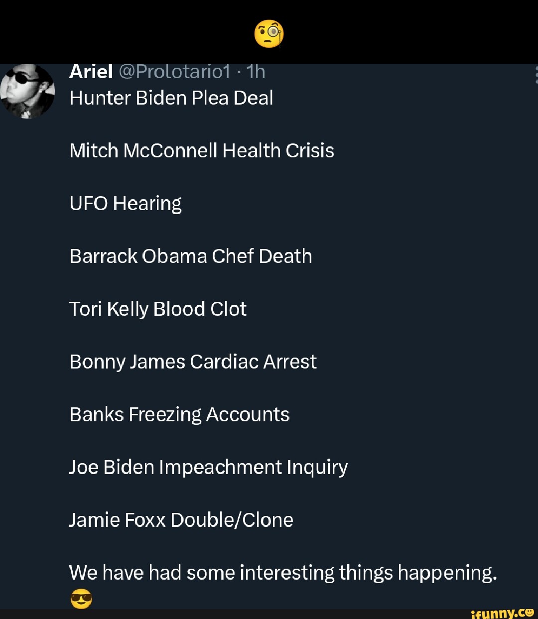 Ariel @Prolotario1 - Th Hunter Biden Plea Deal Mitch McConnell Health ...