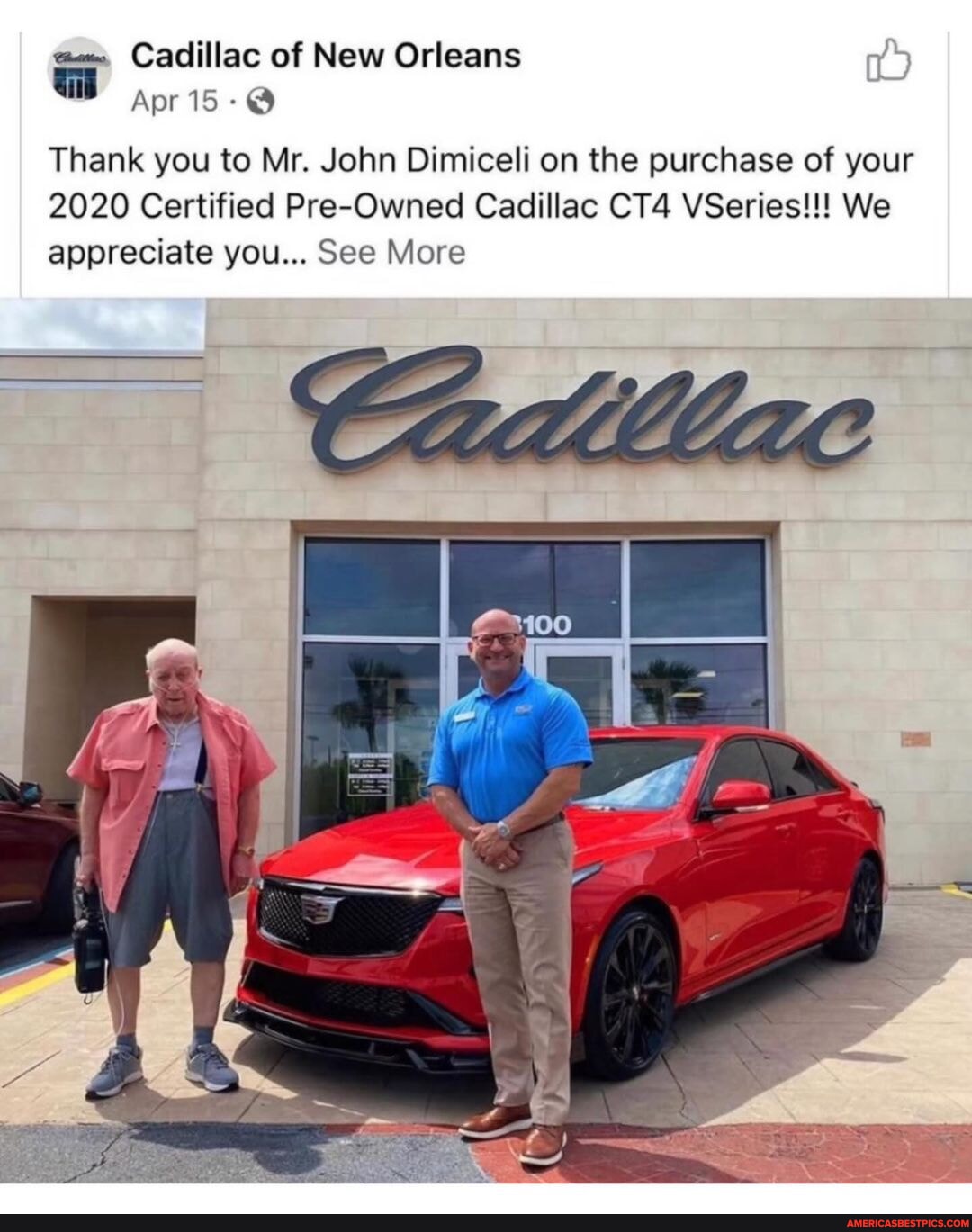 Youngest Cadillac owner - a- Cadillac of New Orleans Apr lo Thank you ...