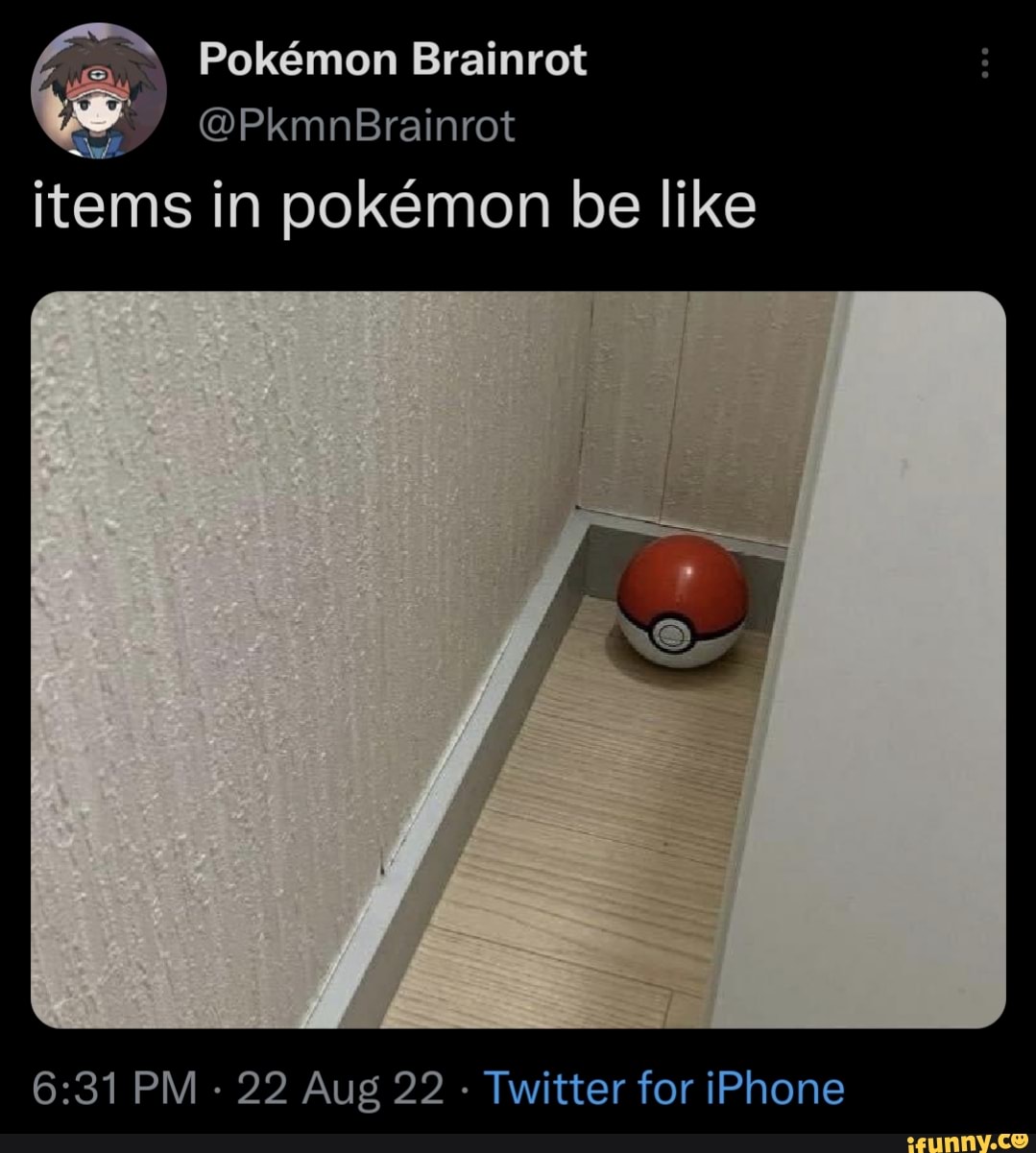 Pokmon Brainrot @PkmnBrainrot items in pokemon be like PM - 22 Aug 22 ...