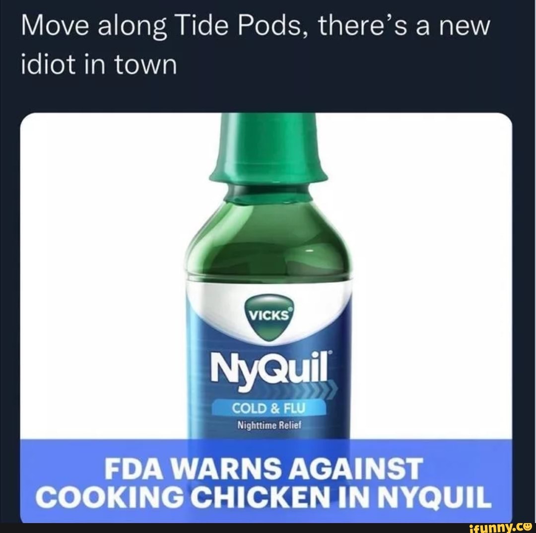 Move along Tide Pods, there's a new idiot in town COLD FL Nighttime Rel ...