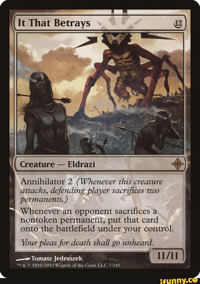 ( Creature - Eldrazi Annihilator 2 (Whenever this creature attacks ...