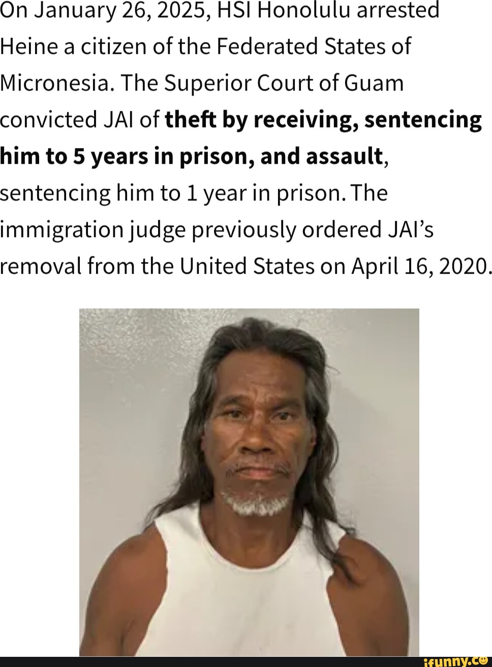 On January 26, 2025, HSI Honolulu arrested Heine a citizen of the ...