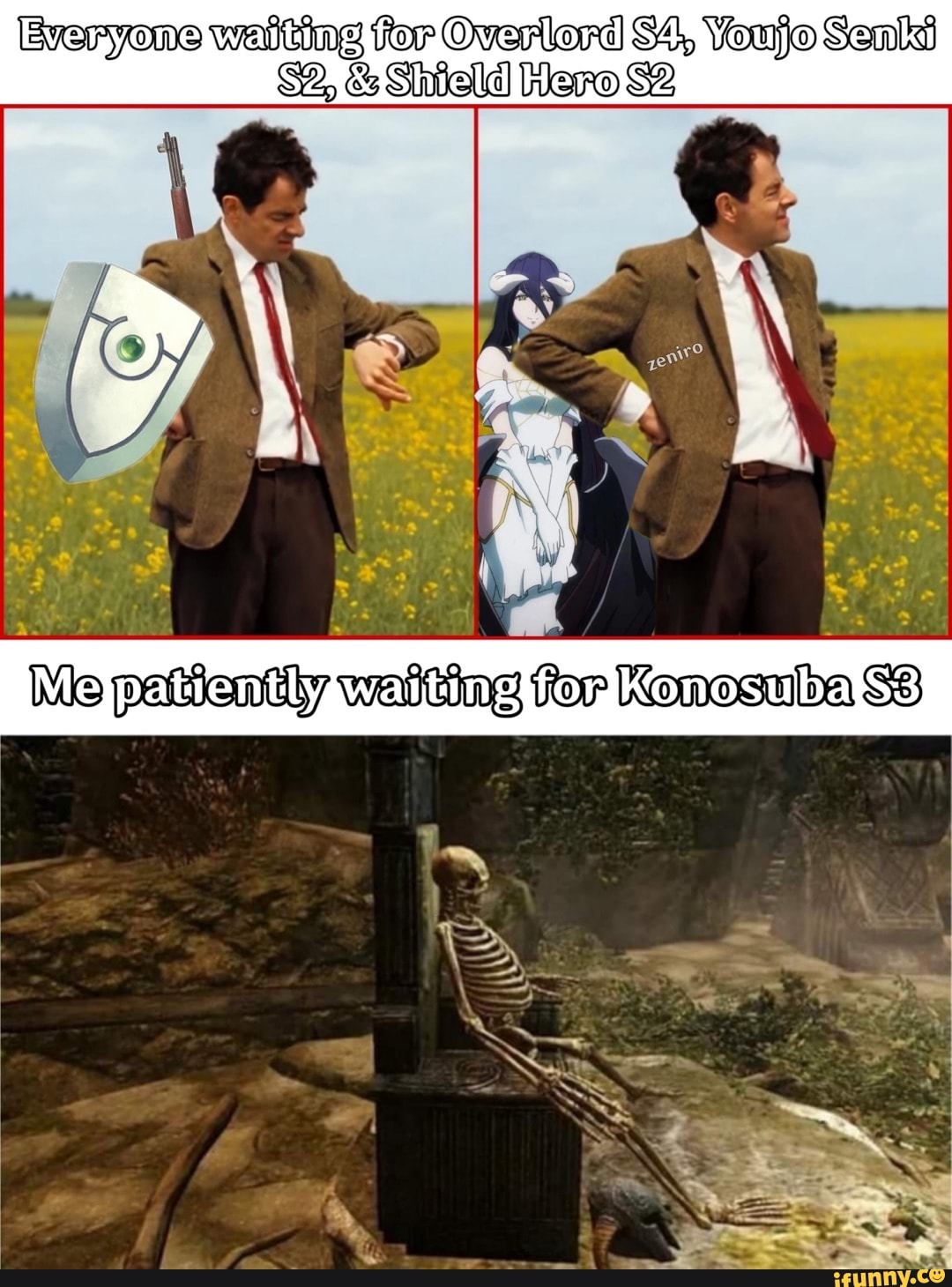 Brenyone waiting far Overlord Youjo Shield Hero Me patiently waiting ...