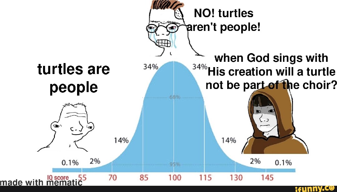 NO! turtles aren't people! when God sings with turtles are His creation ...