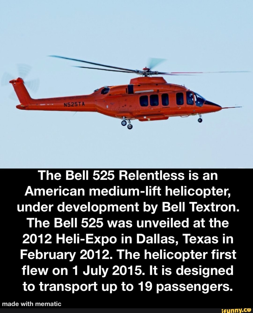 The Bell 525 Relentless is an American medium-lift helicopter, under ...