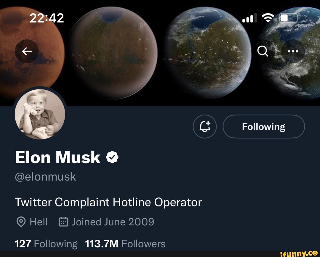 [Elon Musk @elonmusk Following Twitter Complaint Hotline Operator Hell ...