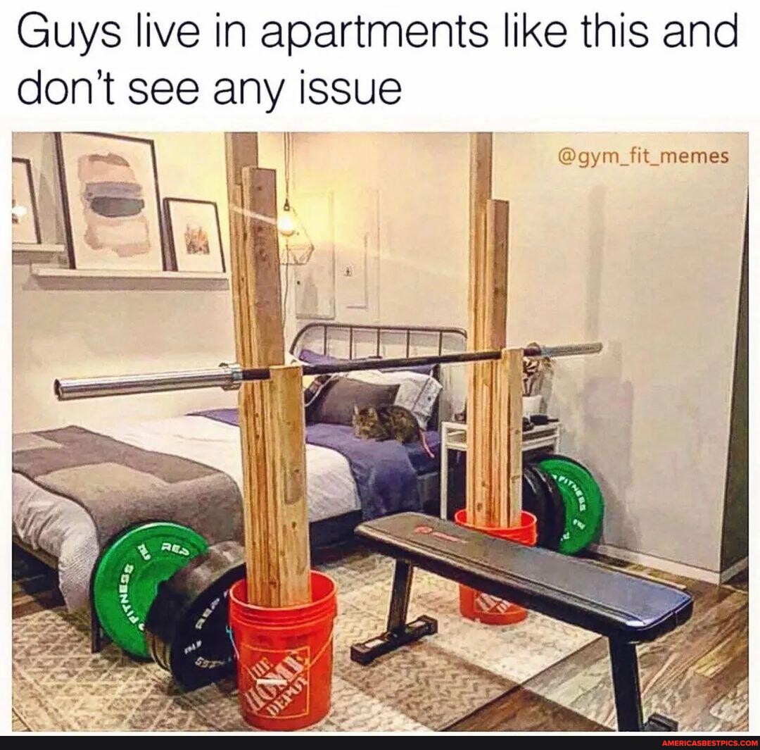 🤔isn't this the perfect apartment? 💪💪 . #gymmemesig - Guys live in ...