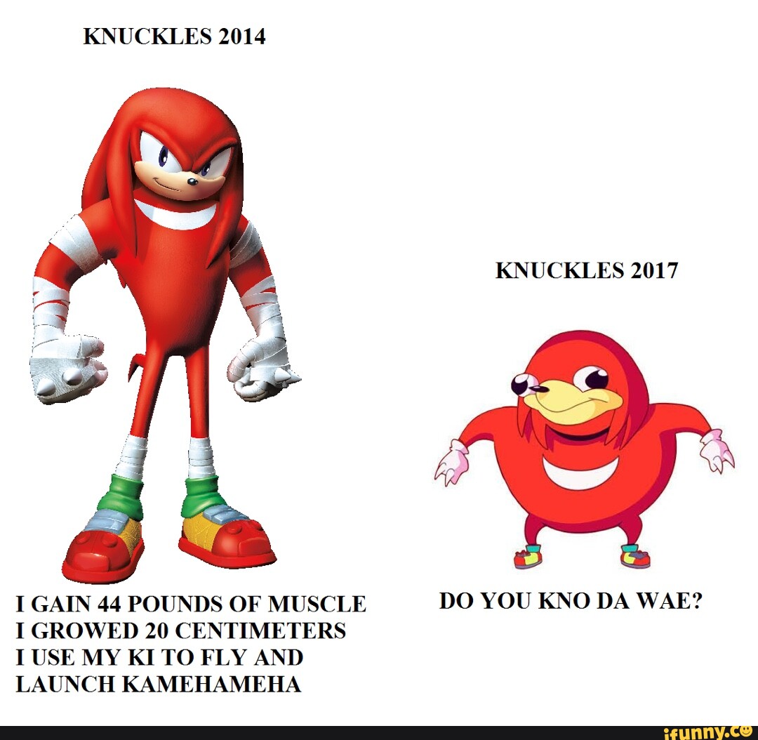 KNUCKLES 2014 KNUCKLES 2017 I GAIN 44 POUNDS OF MUSCLE DO YOU KNO DA ...