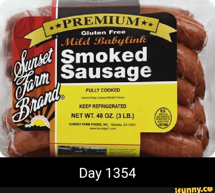 Mitd Babylink Smoked Sausage I FULLY COOKED KEEP REFRIGERATED NET WT ...