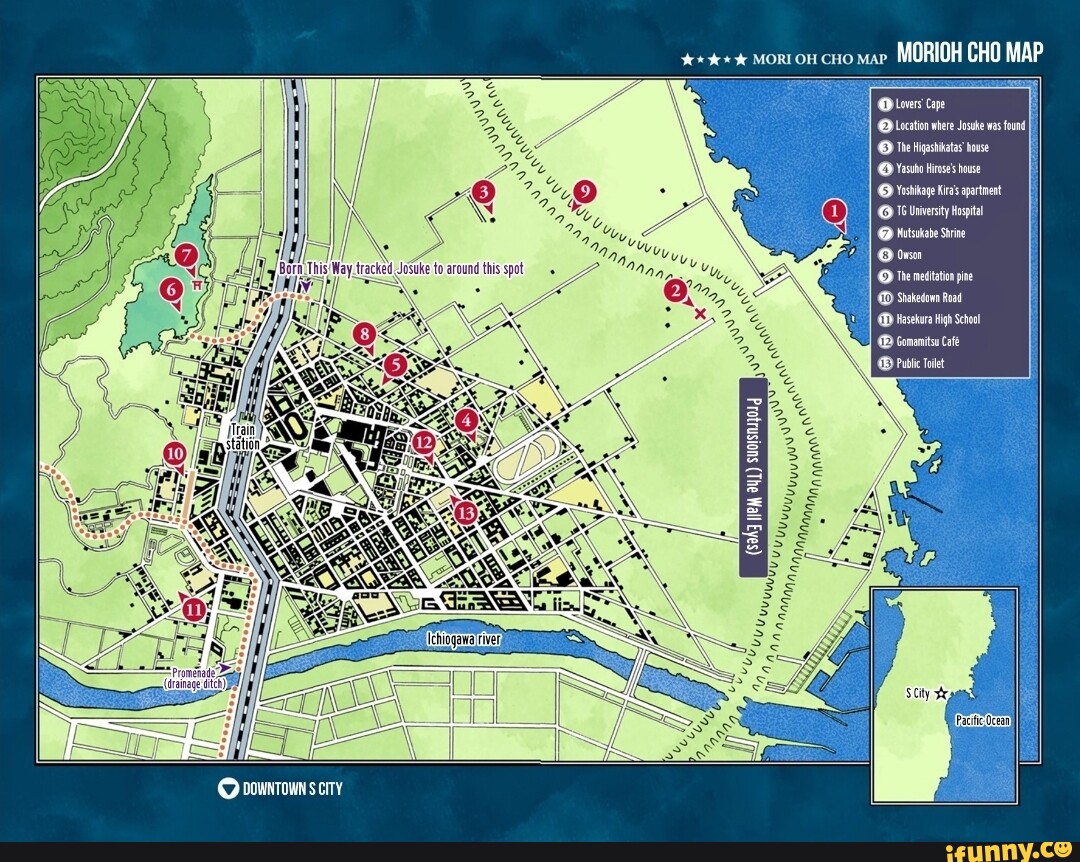 MORIOH CHO MAP Location where Jasuke was found II Ihe Higashikatas ...