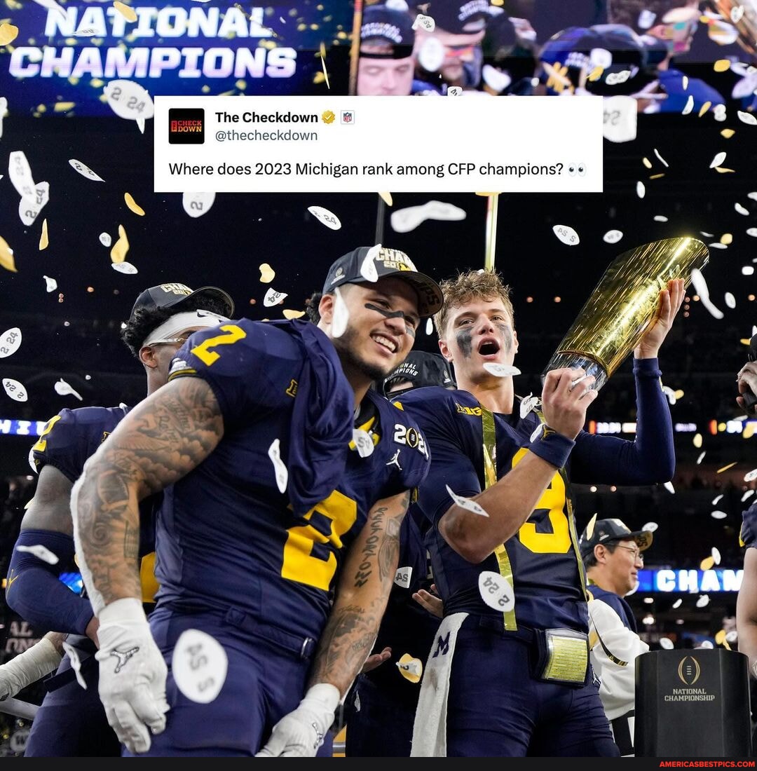 Let us know ️ - The Checkdown @thecheckdown Where does 2023 Michigan ...