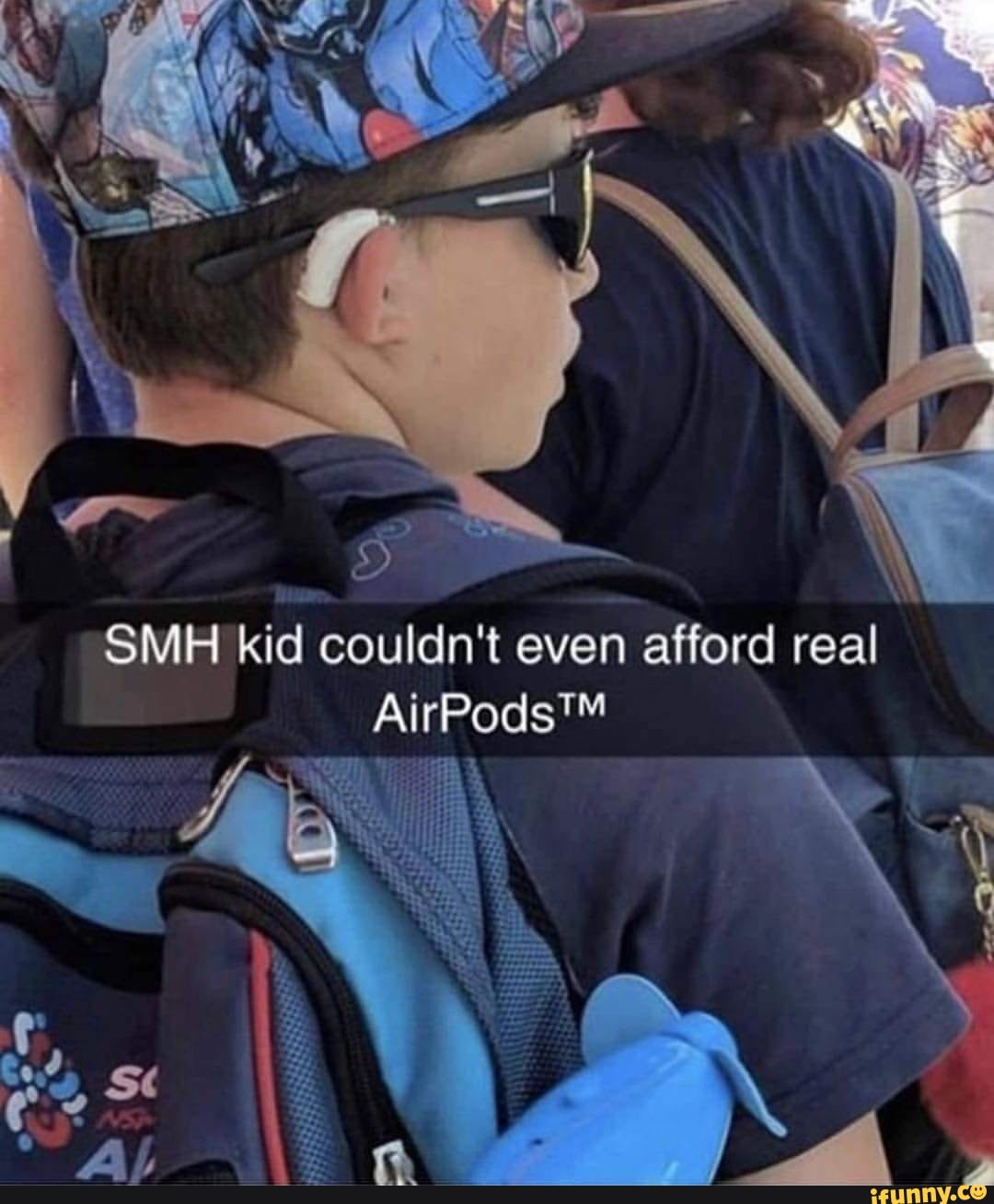 SMH kid couldn't even afford real SC - iFunny