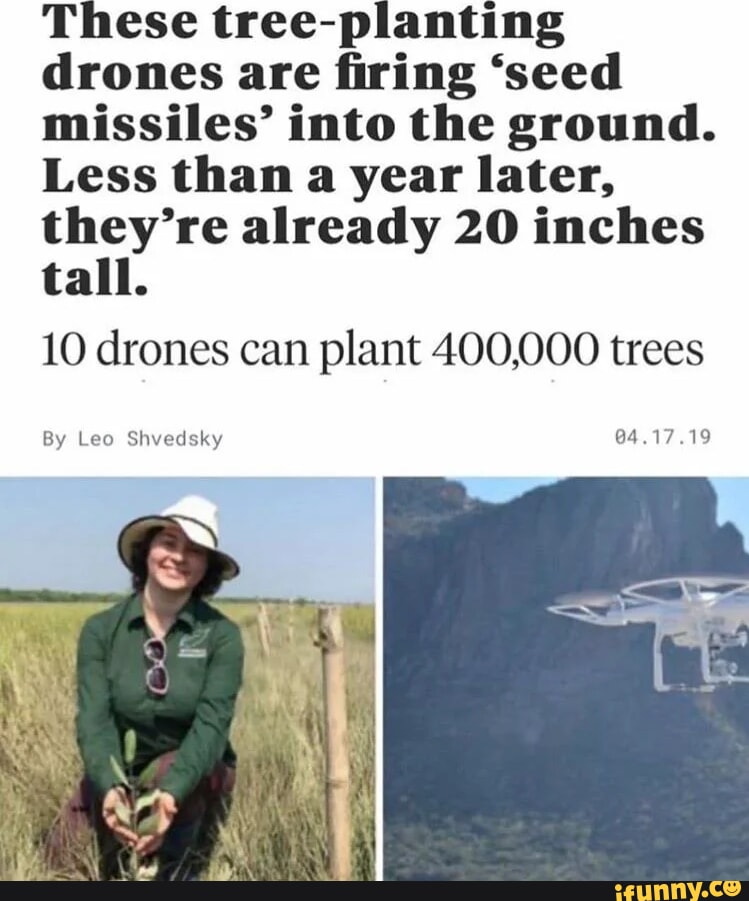 These tree-planting drones are firing 'seed missiles' into the ground ...