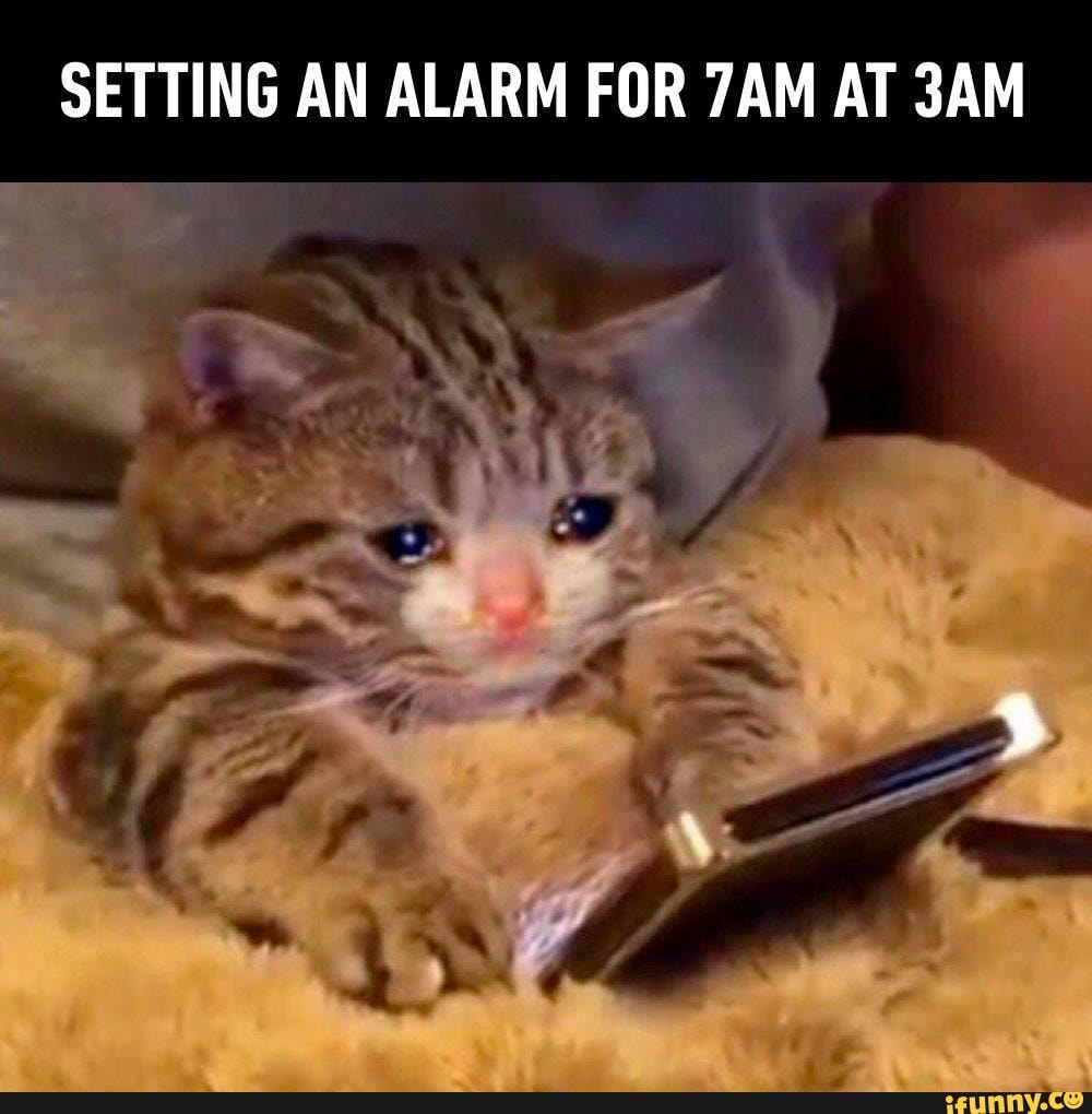 SETTING AN ALARM FOR AT - iFunny