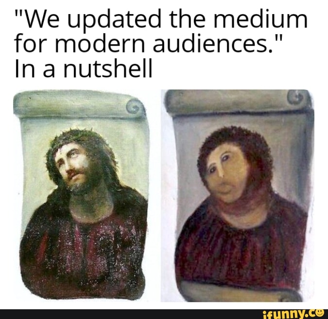 "We updated the medium for modern audiences." In a nutshell Gi - iFunny