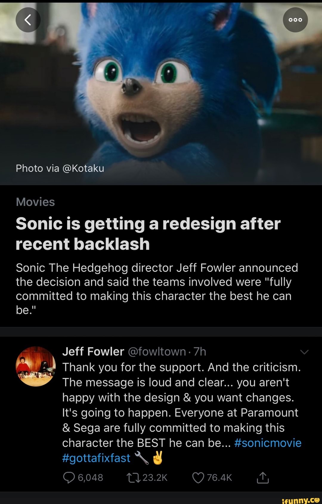 Sonic is getting a redesign after recent backlash Sonic The Hedgehog ...