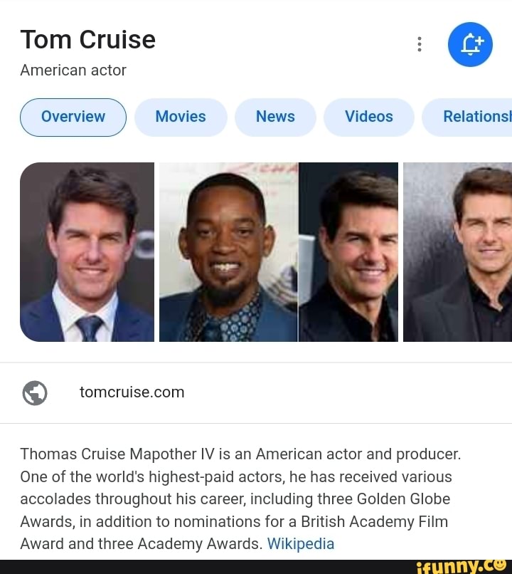 Tom Cruise American actor Overview Movies News Videos Relations! Thomas ...