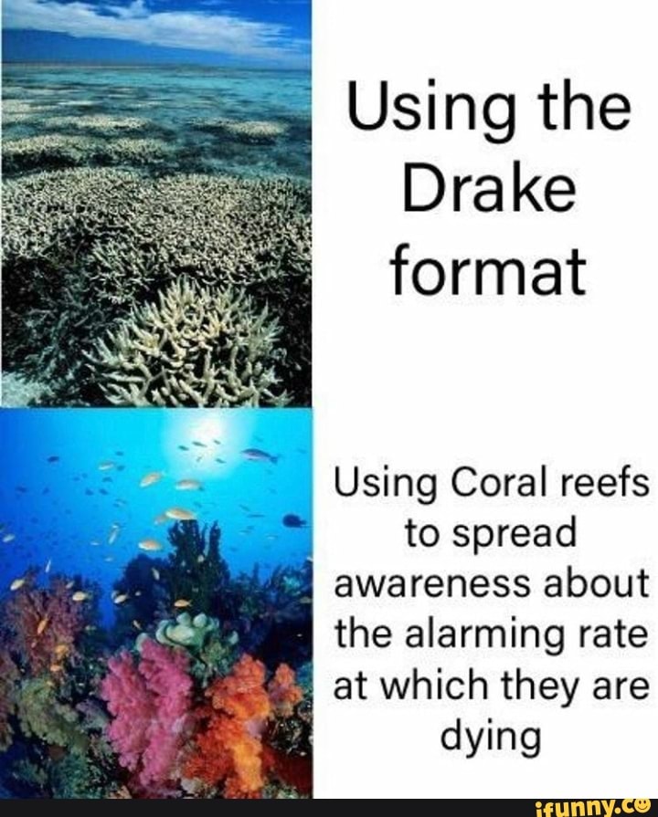 Using the Drake format Using Coral reefs to spread I awareness about -I ...