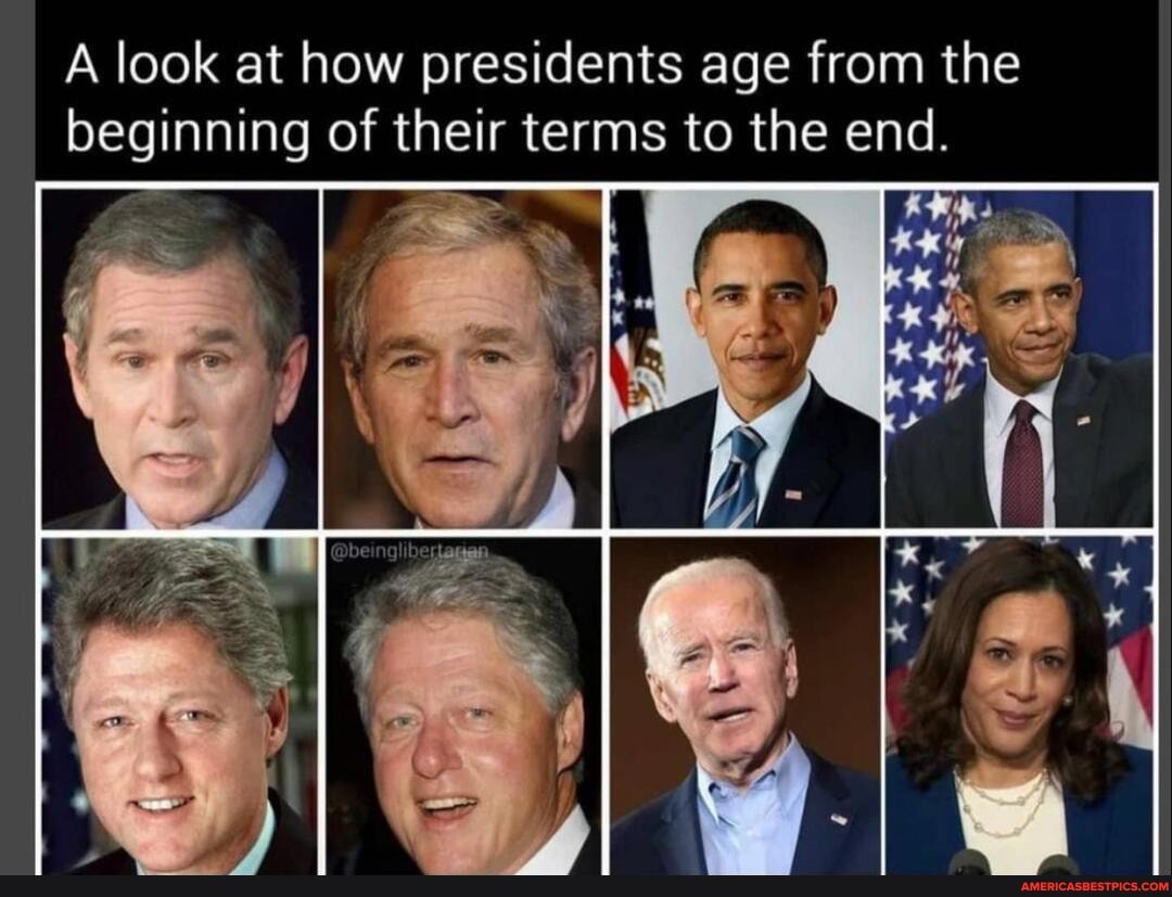 A look at how presidents age from the beginning of their terms to the ...