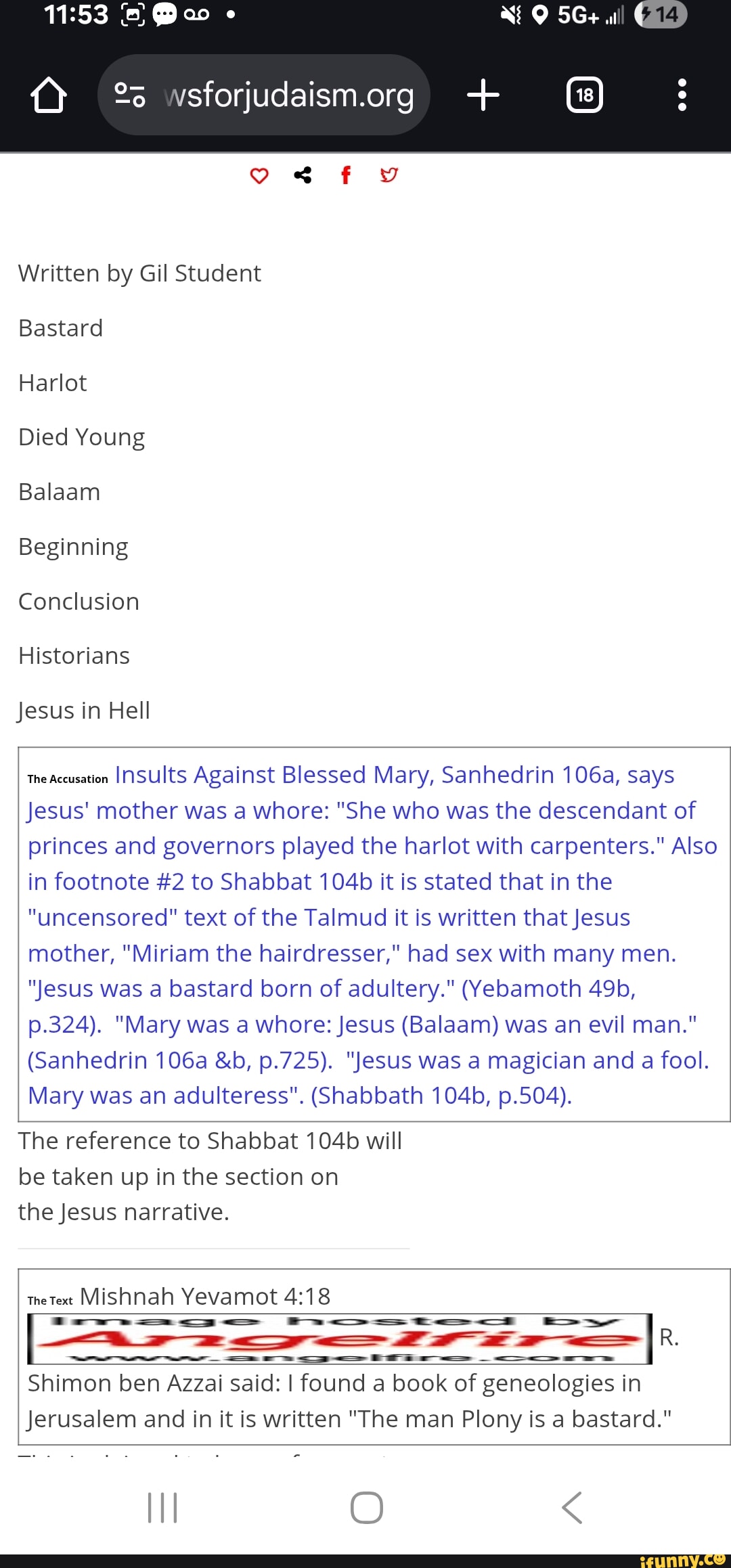 Wsforjudaism.org + 9 f Written by Gil Student Bastard Harlot Died Young ...