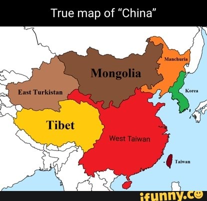True map of "China" - iFunny