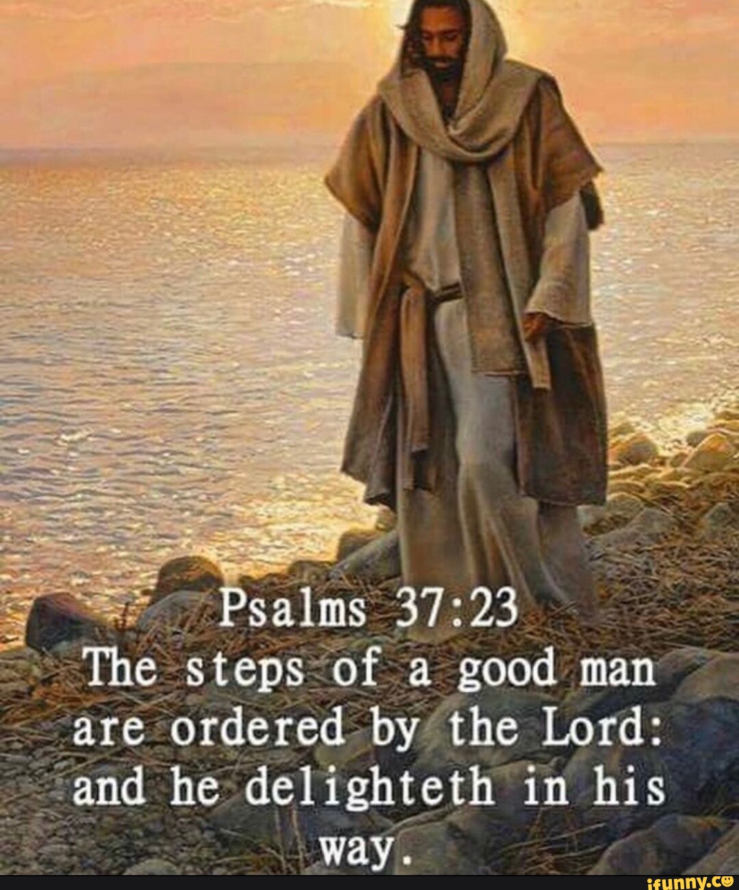 Poalms The steps of good man are ordered by the Lord: and he delighteth ...