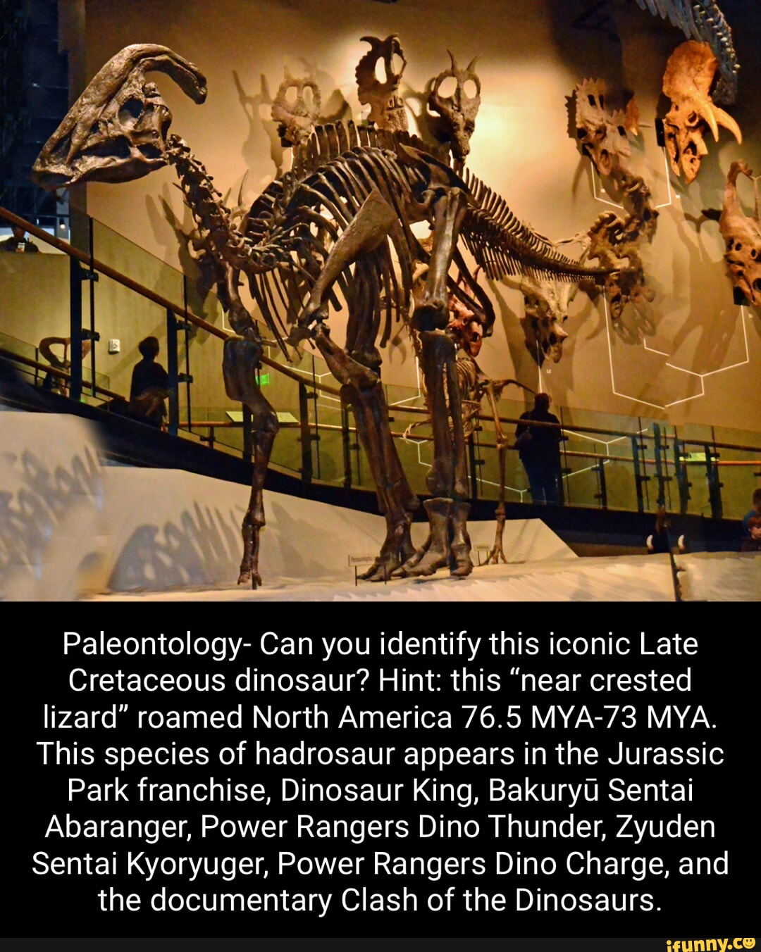 OS Paleontology- Can you identify this iconic Late Cretaceous dinosaur ...