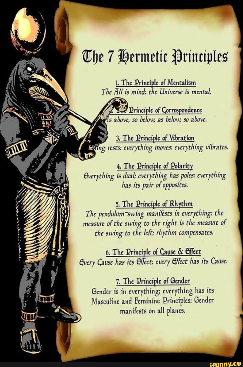The 7 Hermetic Principles 1. The Principle of Mentalism The All is mind ...