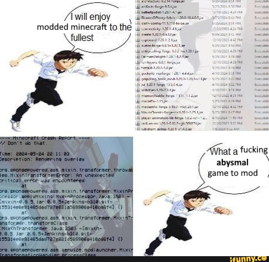 Modded memes. Best Collection of funny Modded pictures on iFunny