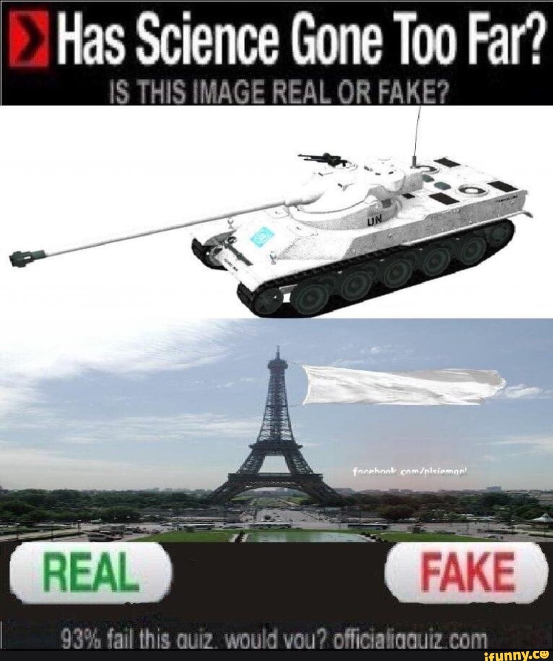 Has Science Gone Too Far? IS THIS IMAGE REAL OR FAKE? - iFunny