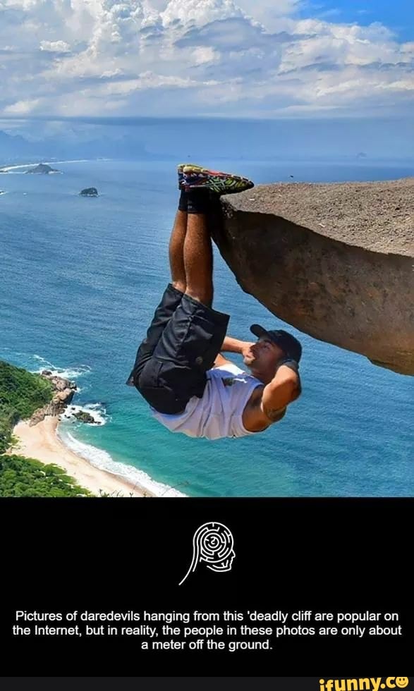 Pictures of daredevil; hanging from mis 'deadly din are popular on the ...