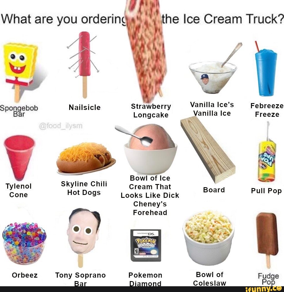 What are you ordering he Ice Cream Truck? Spopgebob Nailsicle ...